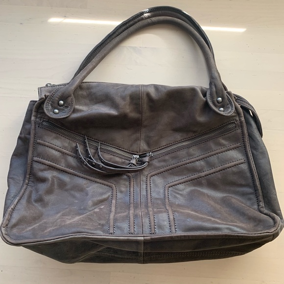 BCBGMaxAzria | Bags | Rare Vintage Bcbg Max Azria Double Hobo Bag Boho ...